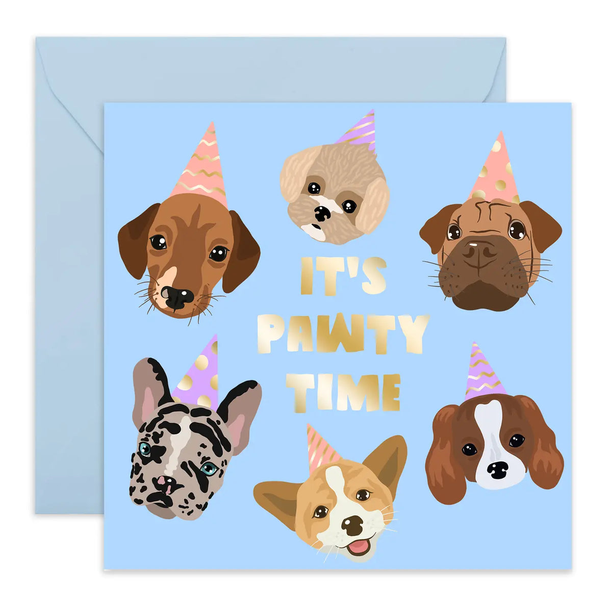 It's Pawty Time!!: Greeting Card – Pablo & Co. Boutique