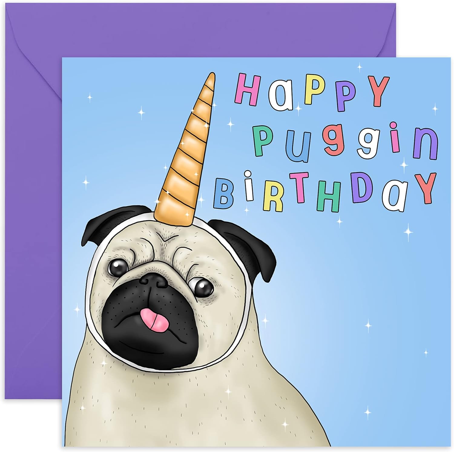Happy Puggin Birthday: Birthday Card – Pablo & Co. Boutique