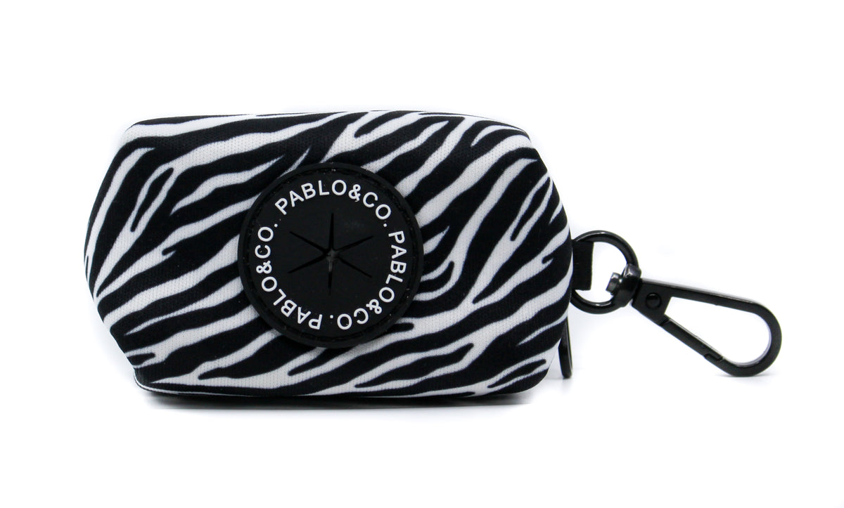Black & White Zebra - Poop Bag Holder – Pablo & Co. Boutique