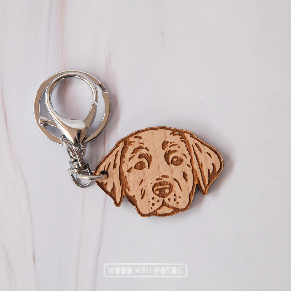 Wooden Keyring: Labrador – Pablo & Co. Boutique